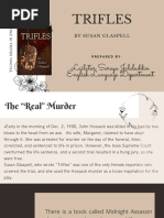 Susan Glaspell, Trifles | PDF