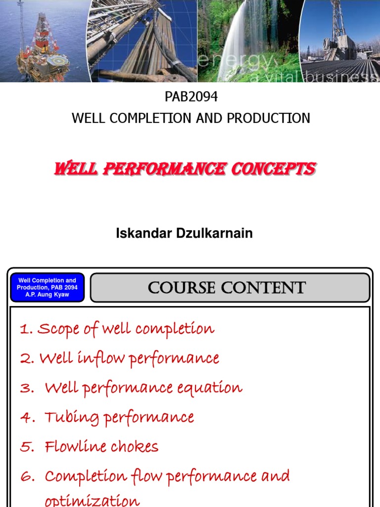 1 Well Performance Concepts | PDF | Civil Engineering | Chemical ...