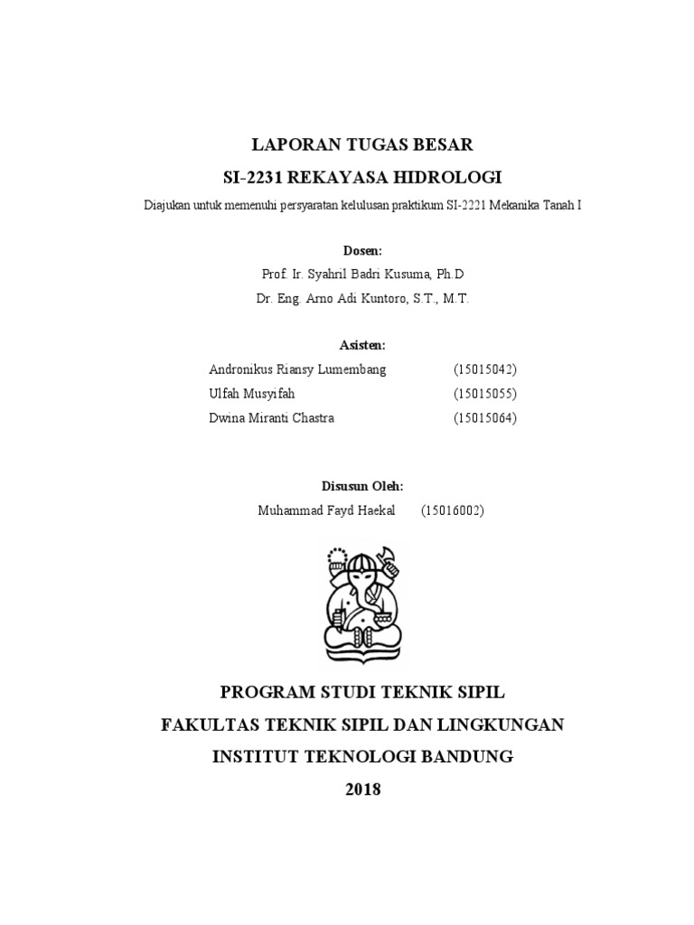 Muhammad Fayd Haekal Tubes Hidrologi PDF | PDF