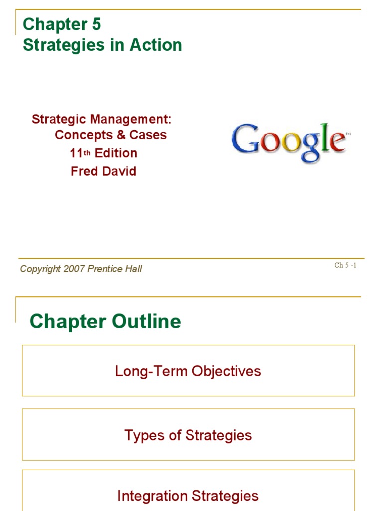 Strategies in Action: Strategic Management: Concepts & Cases 11 Edition ...