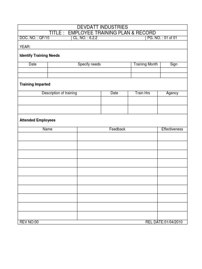 Employee Training Tracker | PDF