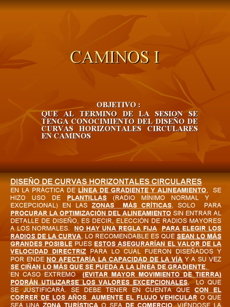 Diseño de Curvas Horizontales | PDF | Tangente | Curva