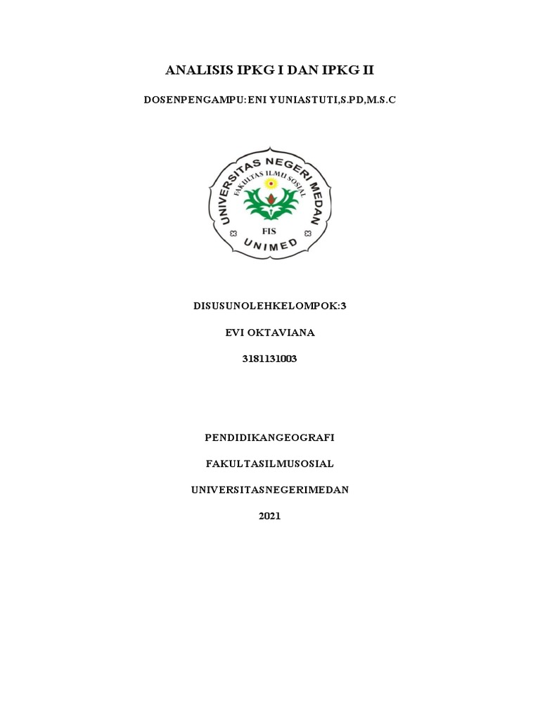 Analisis Ipkg I Dan Ipkg Ii | PDF