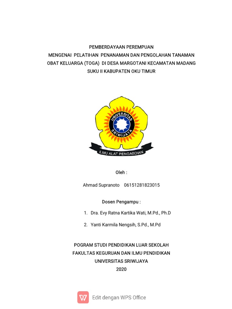 Proposal Pemberdayaan Perempuan | PDF