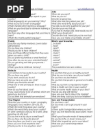 ESL Conversation Topics for Students | PDF | Conversation