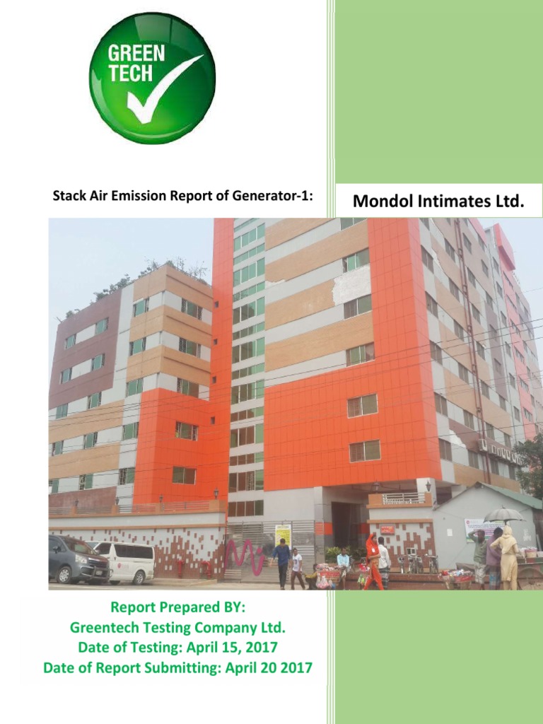 Stack Air Emissionof Generator 1test Report | PDF | Exhaust Gas | Air ...