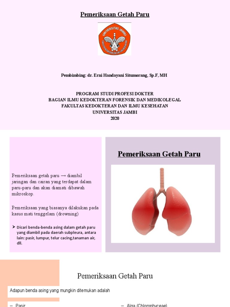 Pemeriksaan Getah Paru | PDF