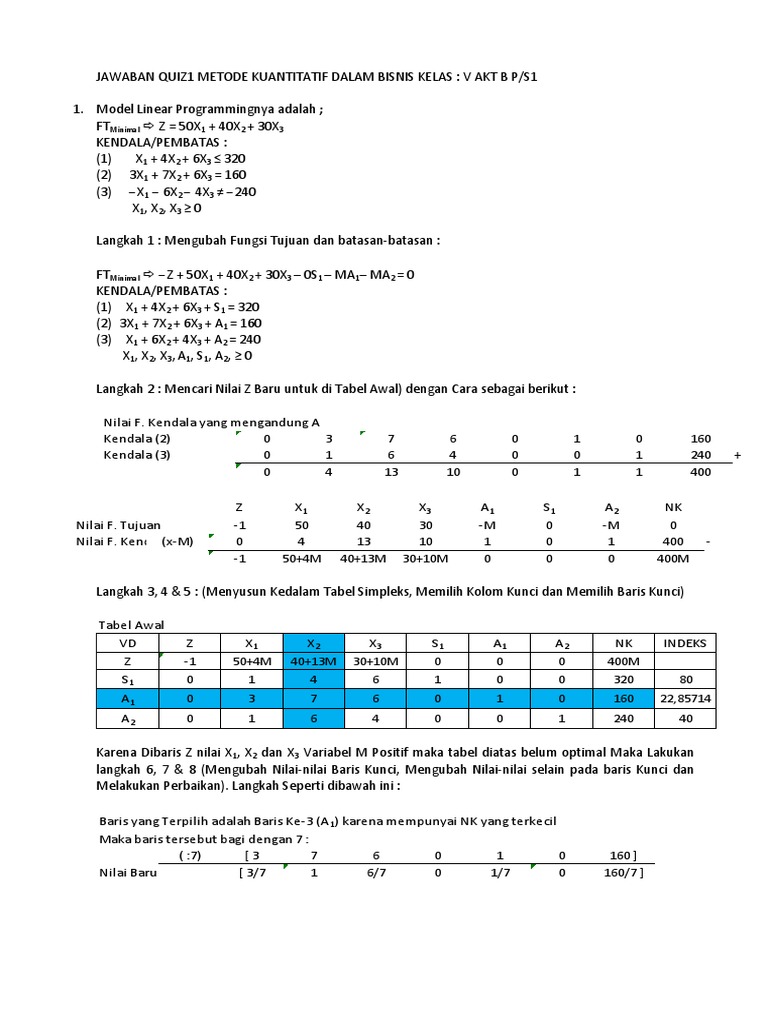Metode Kuantitatif Dalam Bisnis | PDF | Metode & Bahan Ajar
