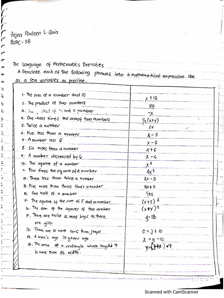 Assignment 2 Math 101 | PDF