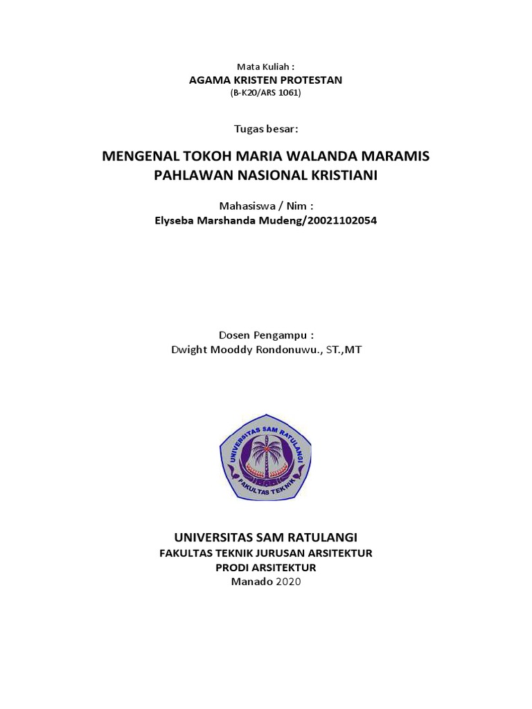 Maria Walanda Maramis | PDF