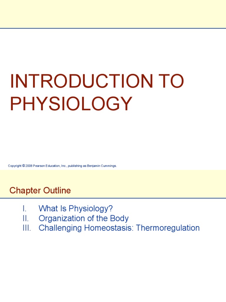 Lec1 - Introduction Physiology - PPT FINAL | PDF | Epithelium | Homeostasis