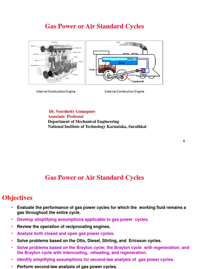 Air Standard Cycle (Carnot, Otto, Diesel, Dual) | PDF | Diesel Engine ...