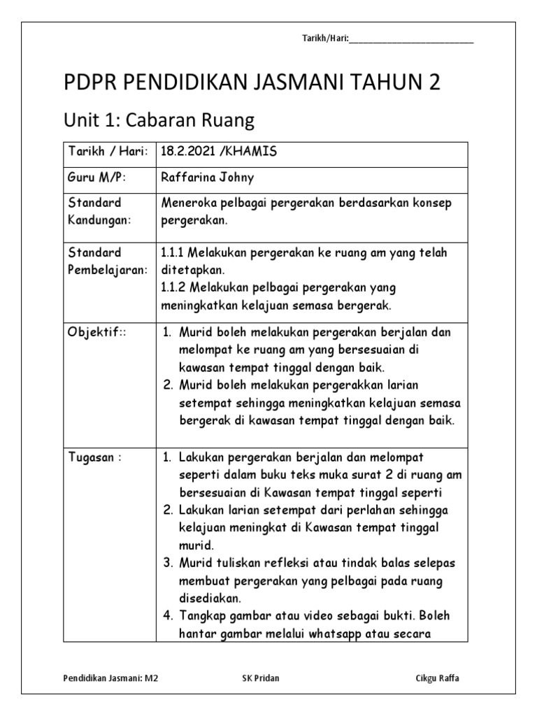 RPH PJ PKPB Tahun 2 | PDF