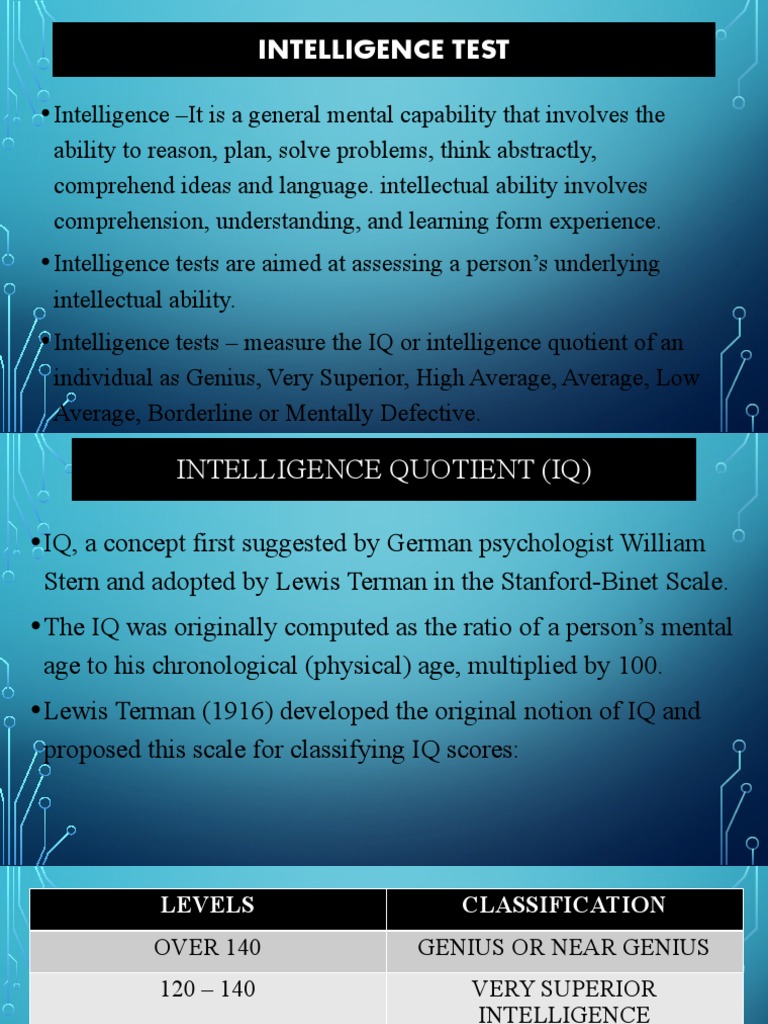 Intelligence Personality Aptitude Test | PDF | Intelligence Quotient ...