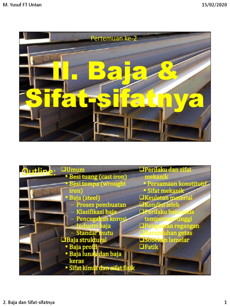 Sifat-Sifat Baja | PDF