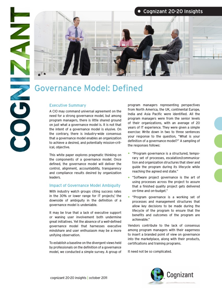 Governance Model Defined | PDF | Governance | Leadership