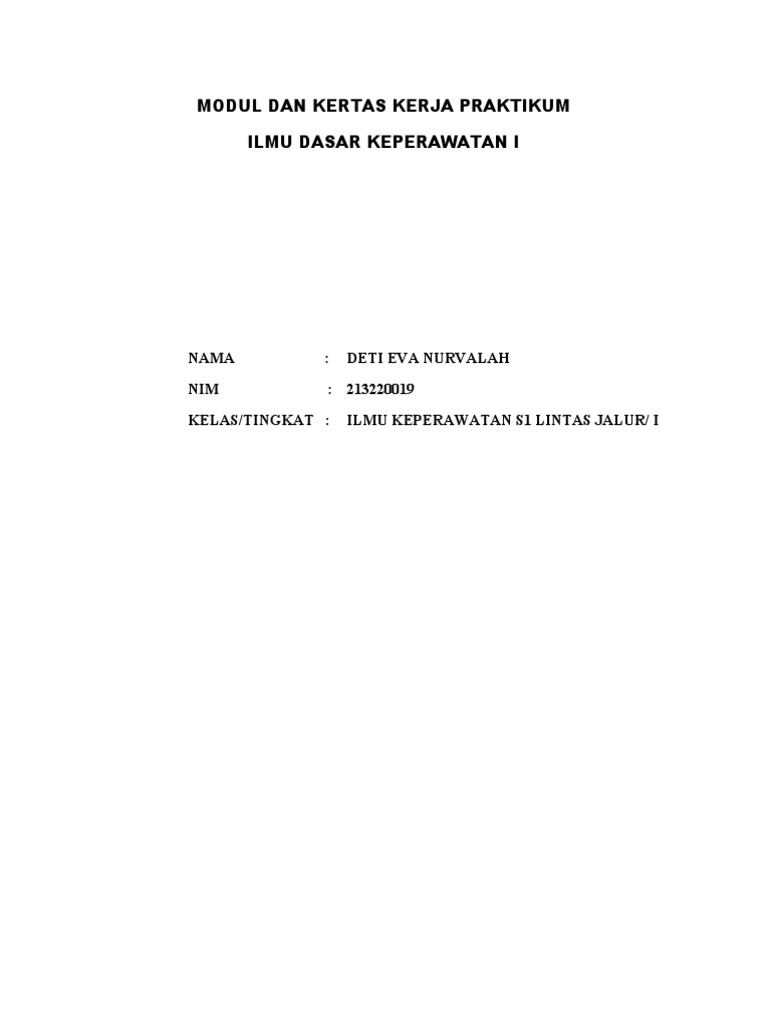 Uas Praktikum Larutan Isotonis, Hipotonis Dan Hipertonis | PDF