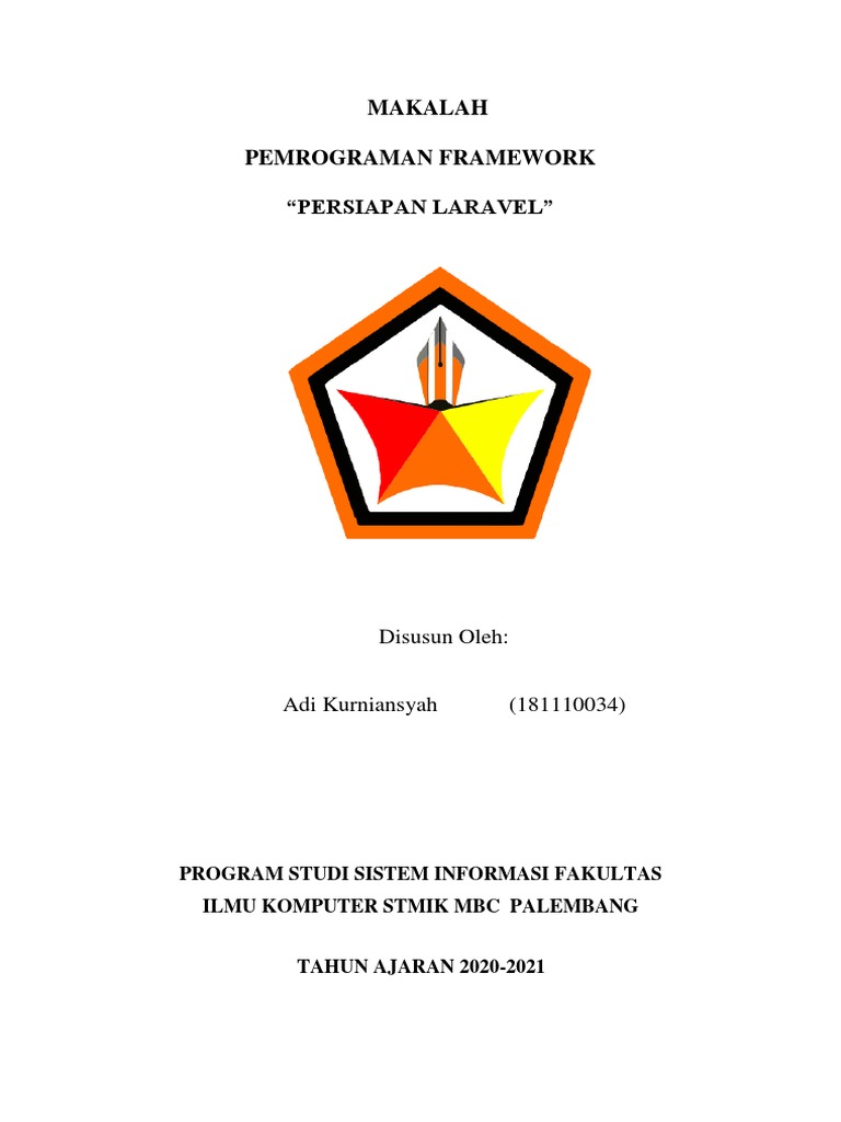 Makalah Pemrograman Framework Persiapan Laravel Adi Kurniansyah | PDF
