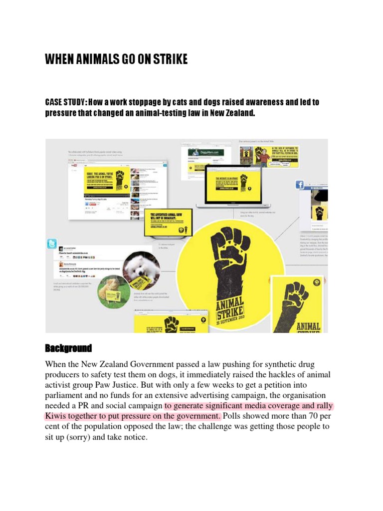 When Animals Go On Strike | PDF | Hashtag | Mass Media
