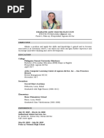 CV Deped Sample | PDF | Teachers | Classroom