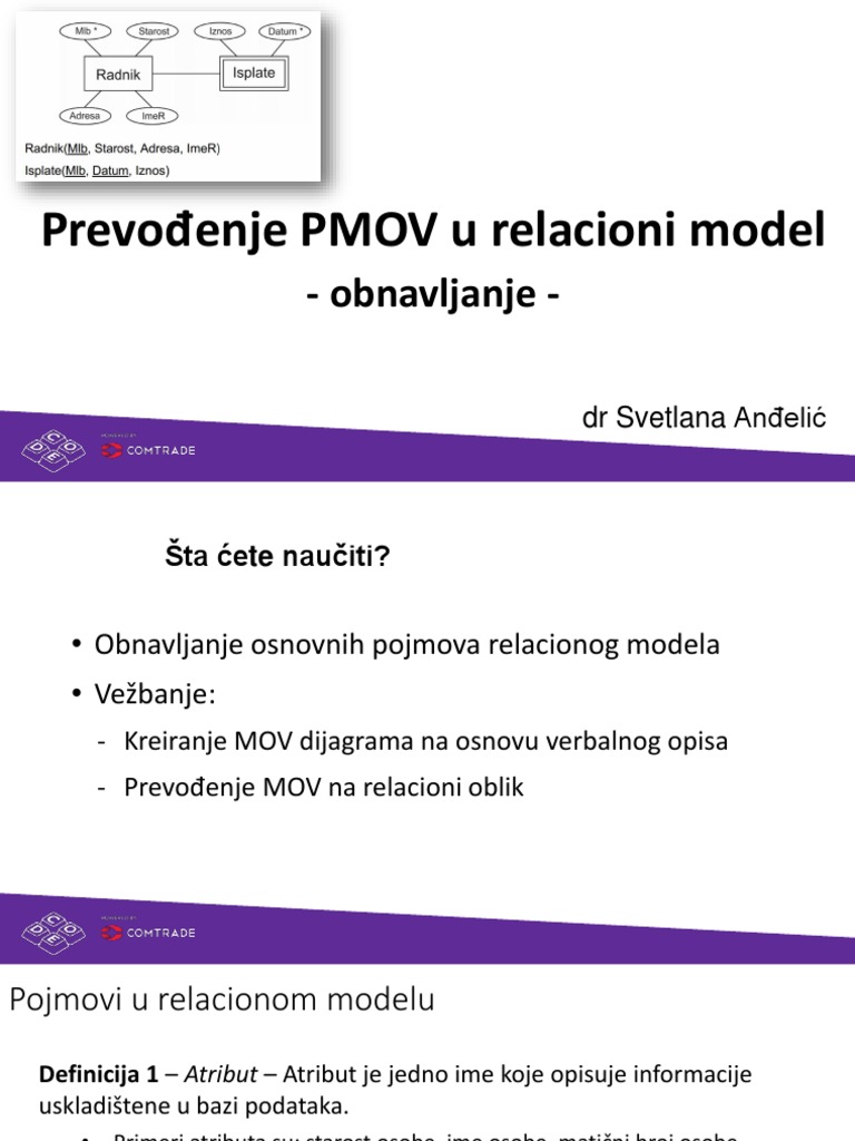 09 Obnavljanje - Relacioni, MOV | PDF