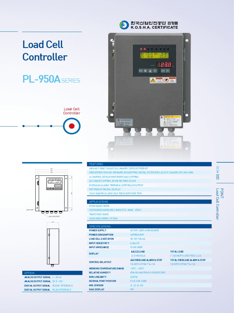 Load Cell Controller: Series | PDF | Power Supply | Relay