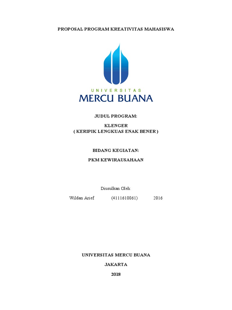 Contoh PKM | PDF