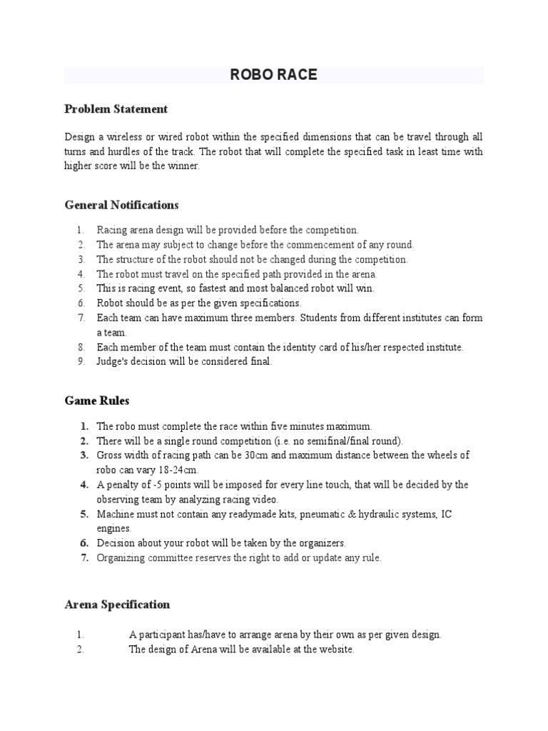 Designing a Robotic Racer to Navigate a Complex Track in Minimum Time | PDF