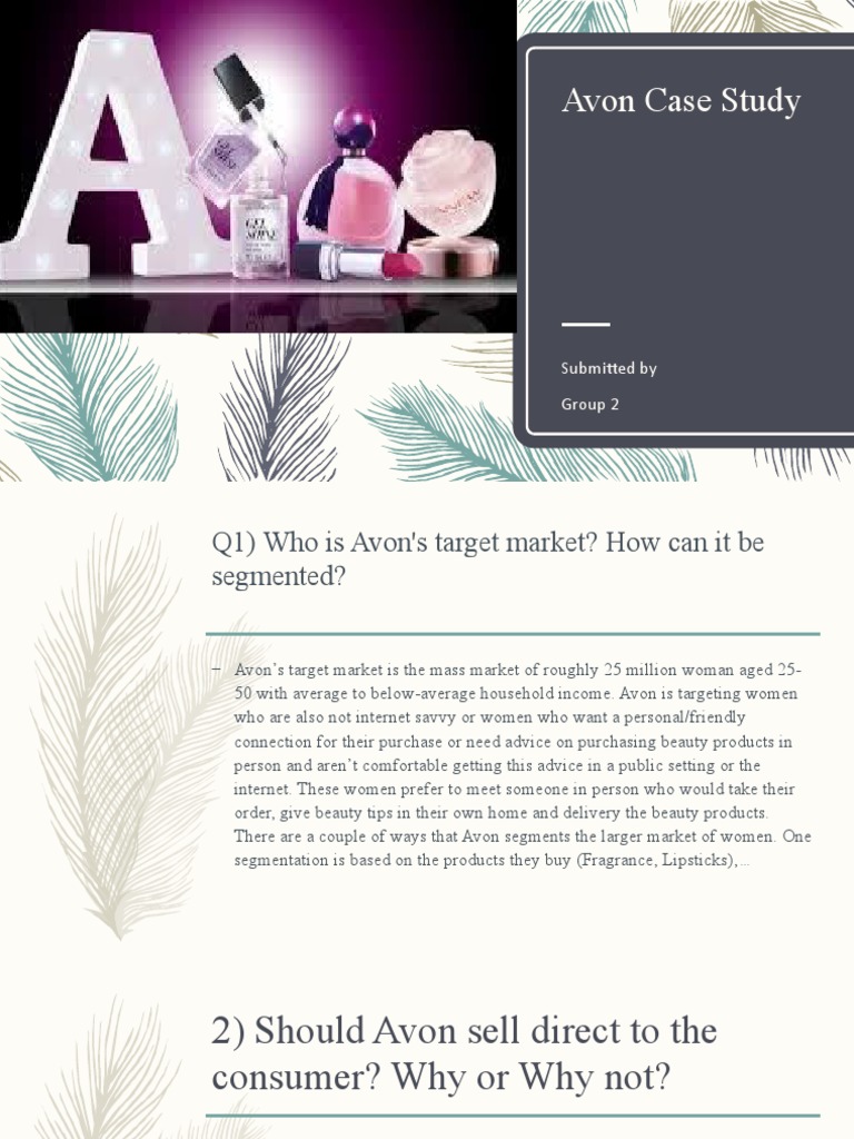 Avon Case Study | PDF | Cosmetics | Sales