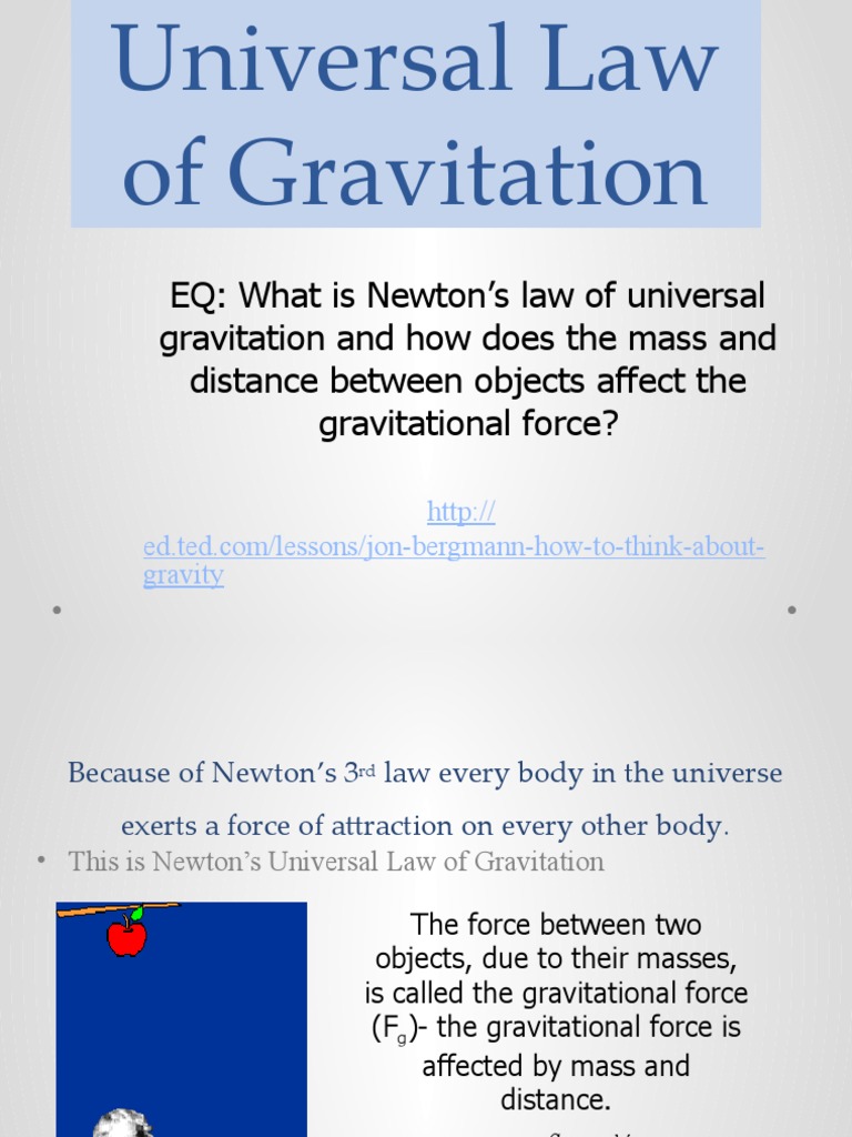 Understanding Newton's Law of Gravitation | PDF | Gravity | Newton's ...