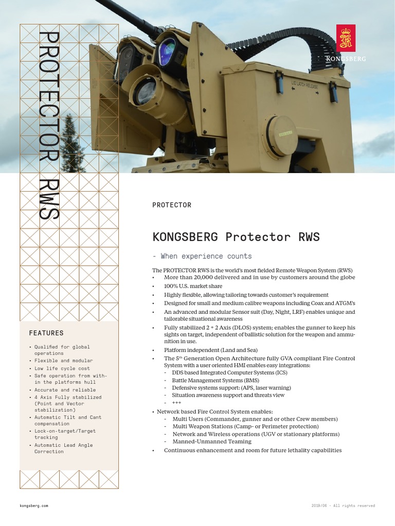 Rws Datasheet | PDF | Military Technology | Military Science