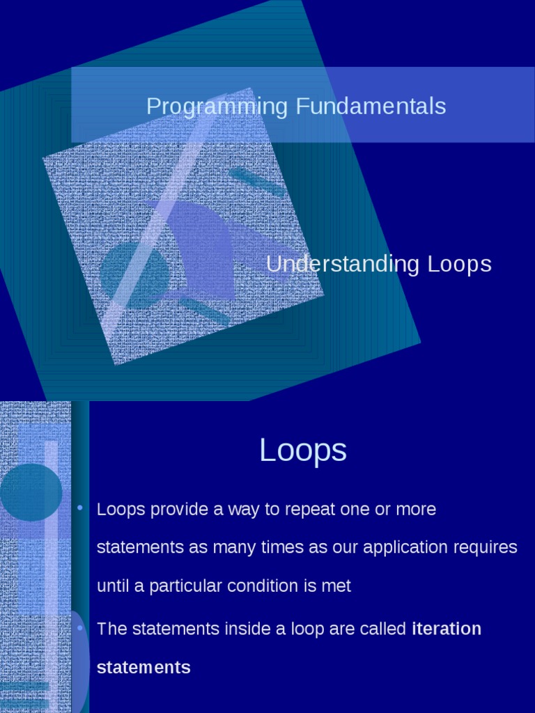 Programming Fundamentals: Understanding Loops | PDF | Control Flow | Scope (Computer Science)