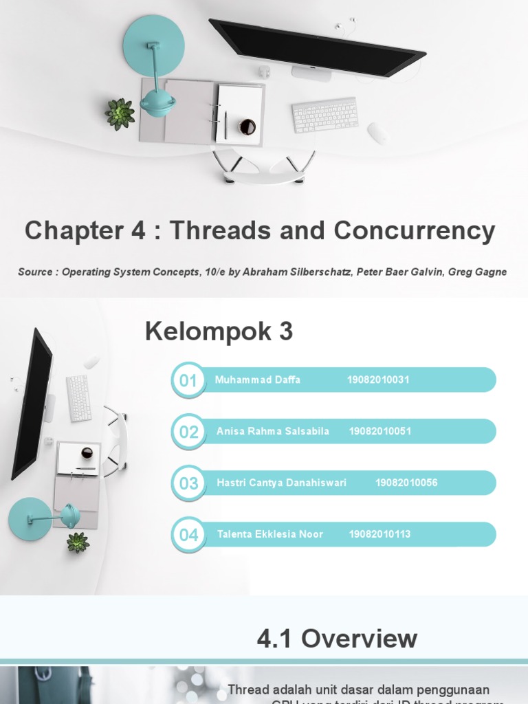 Kelompok 3 - Chapter 4 Threads and Concurrency Kelas A | PDF