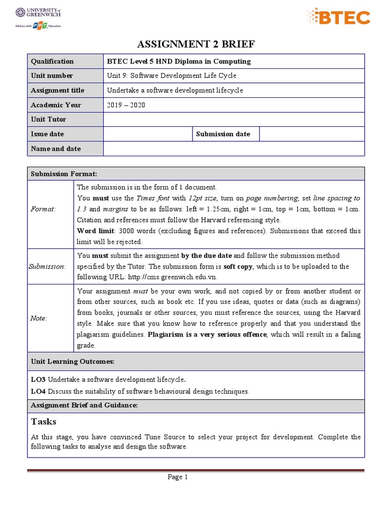 Software Development Lifecycle Assignment | PDF | Software Quality ...