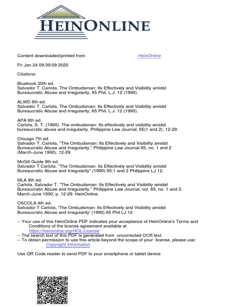 The Ombudsman | PDF | Impeachment | Social Institutions