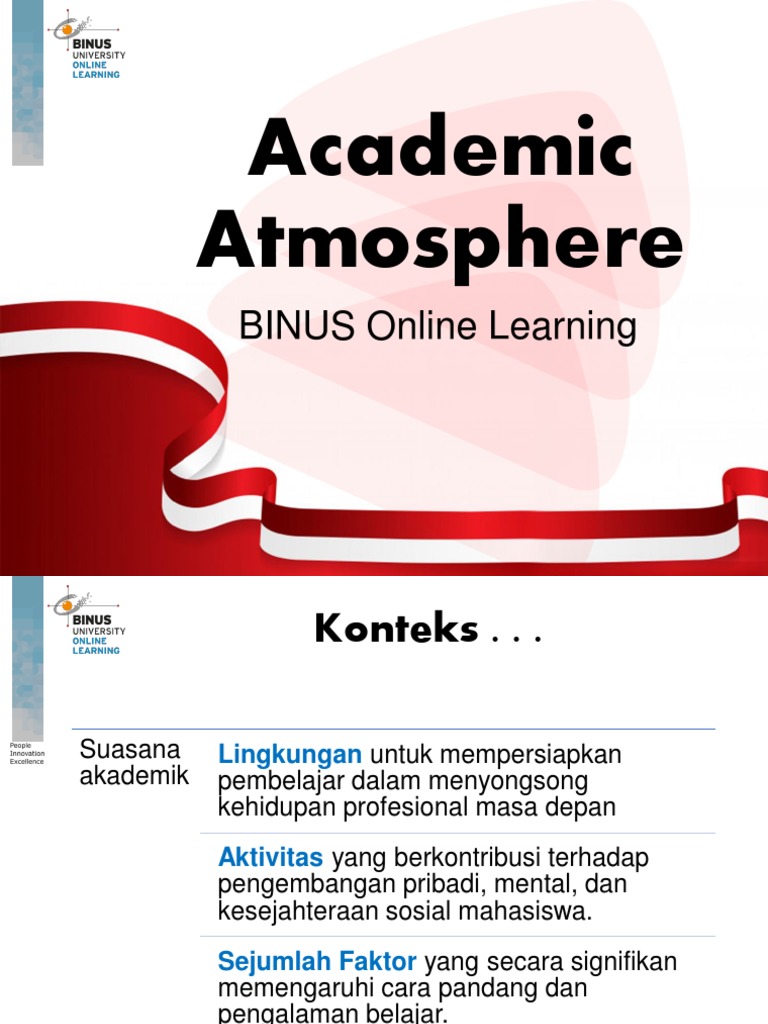 Academic Atmosphere Binus Online Learning | PDF | Business