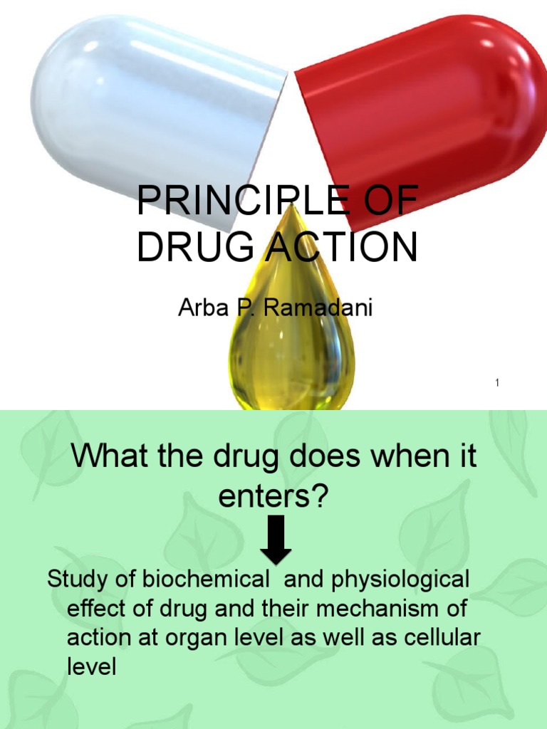 Principle of Drug Action | PDF | Binding Site | Receptor Antagonist