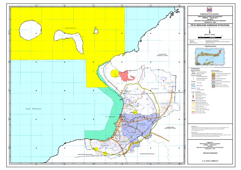 Peta Kawasan Strategis - Manado | PDF