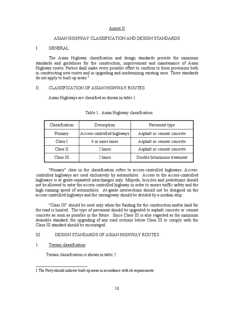 Highway Classification | PDF