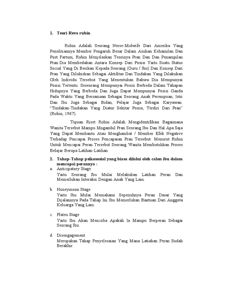 Teori Reva Rubin | PDF