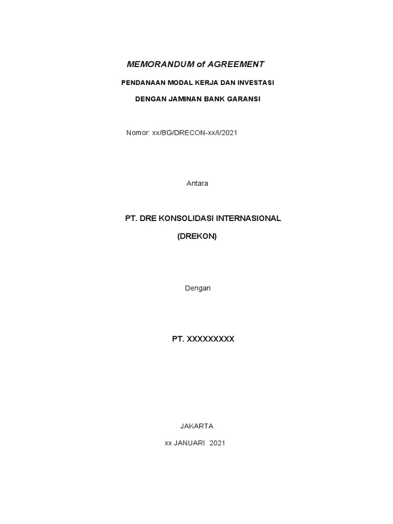 Draft Moa BG Dre | PDF