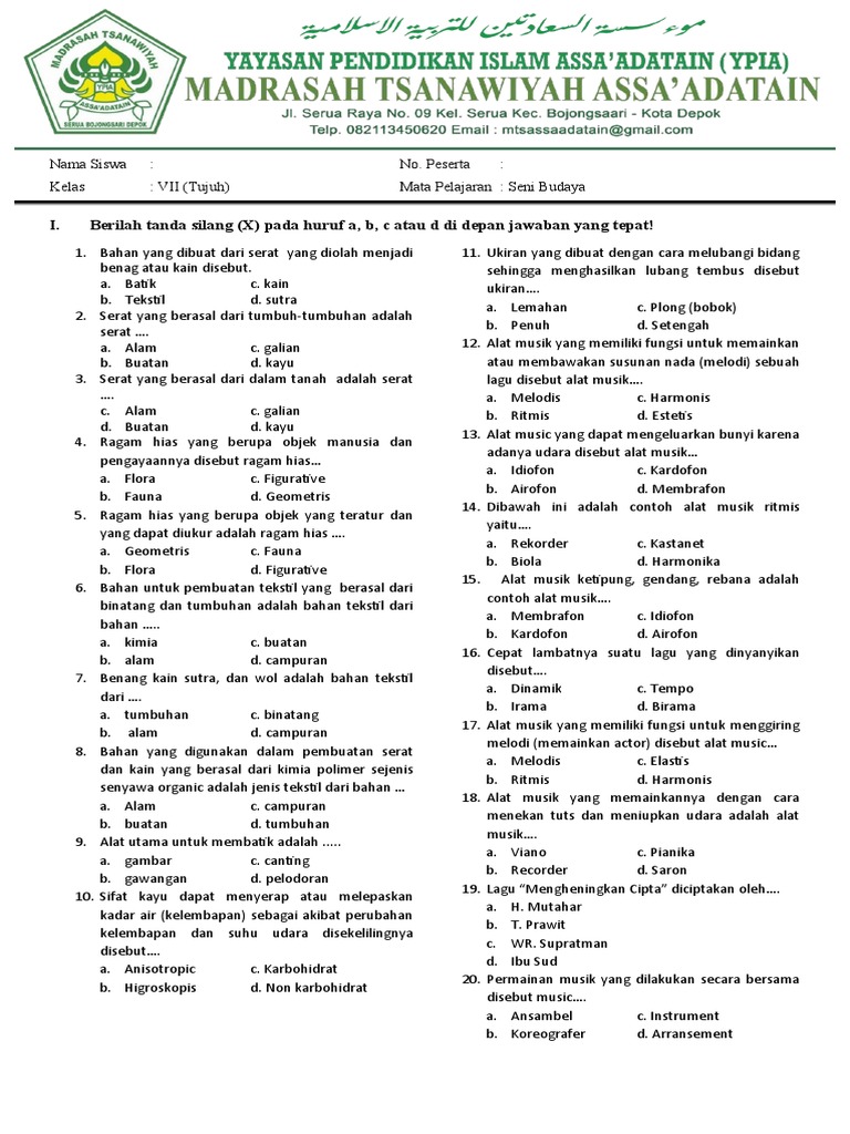 SOAL1 Semester Genap 2020 - 2021 | PDF
