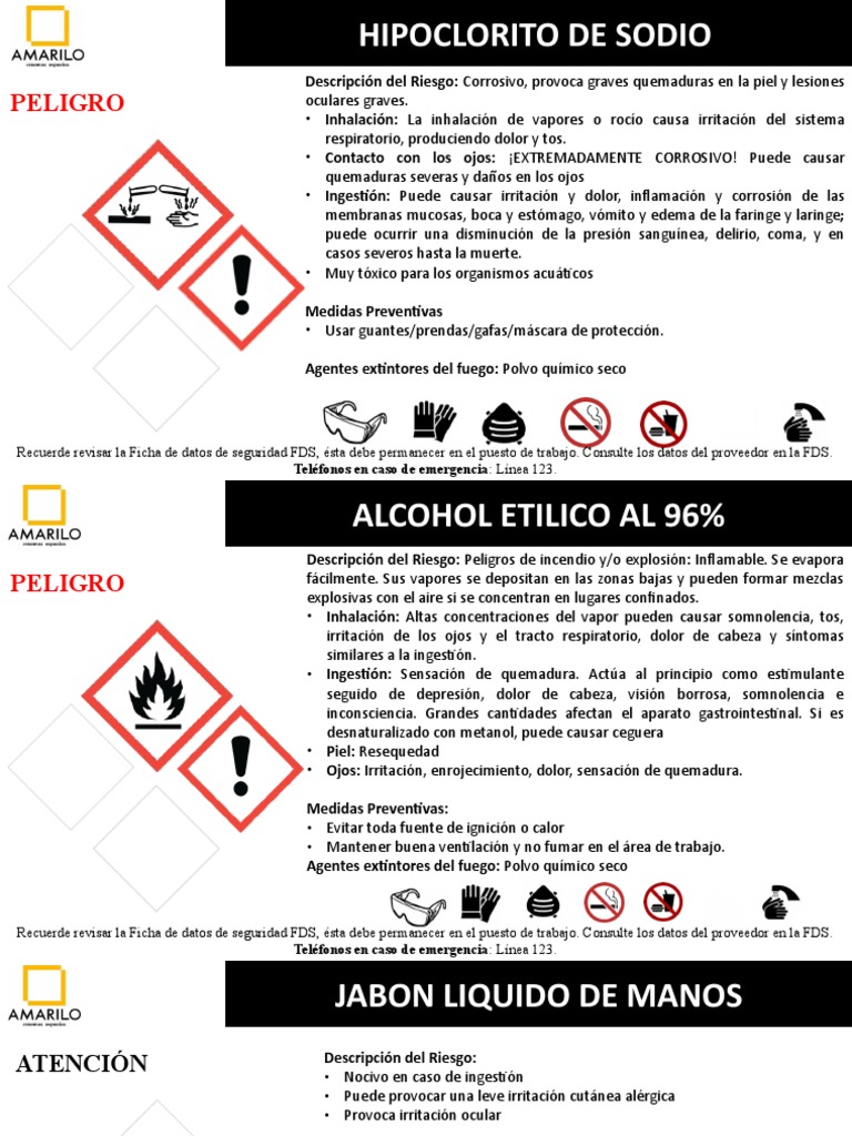 Rotulos Quimicos | Descargar gratis PDF | Quemar | Enfermedades y ...