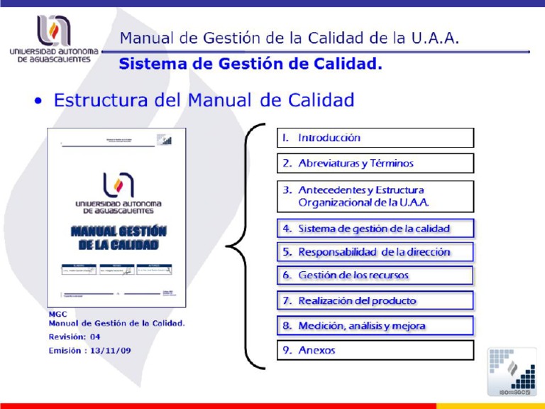 Estructura Manual De Calidad Pdf