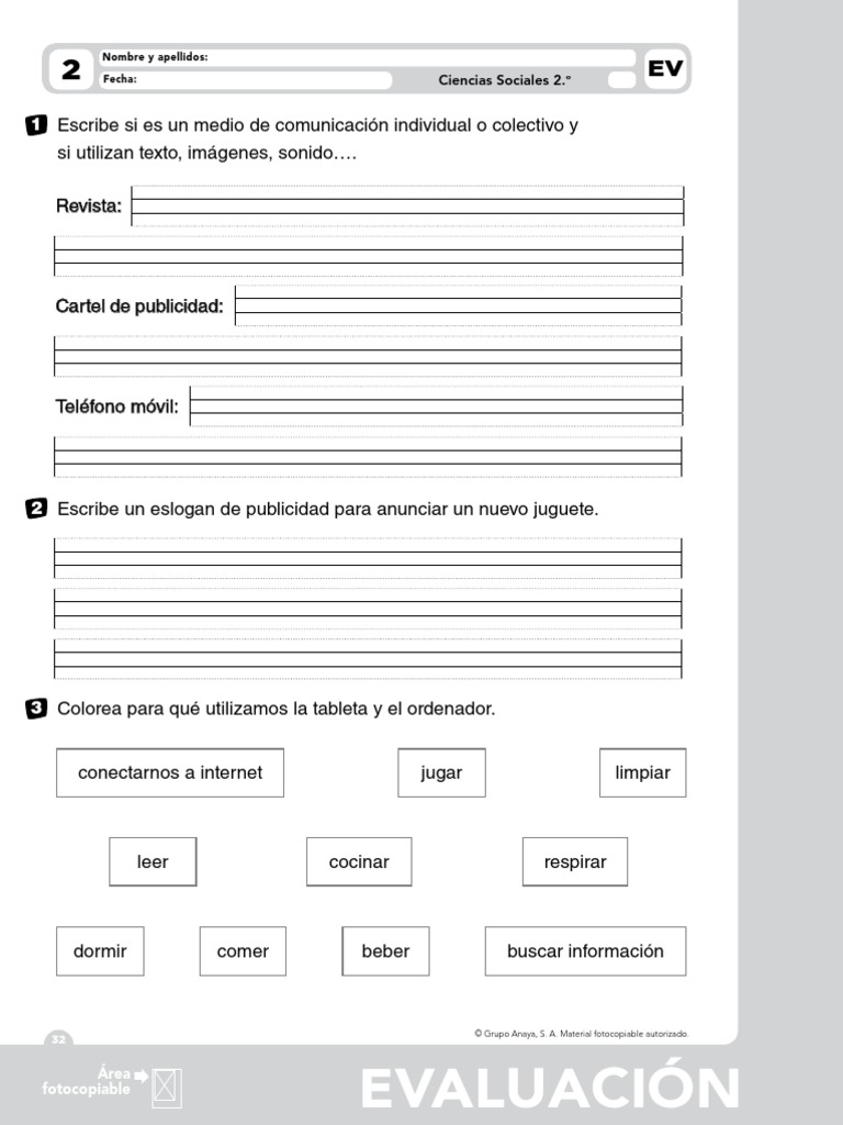2º C.S. - Evaluación - 2 | PDF