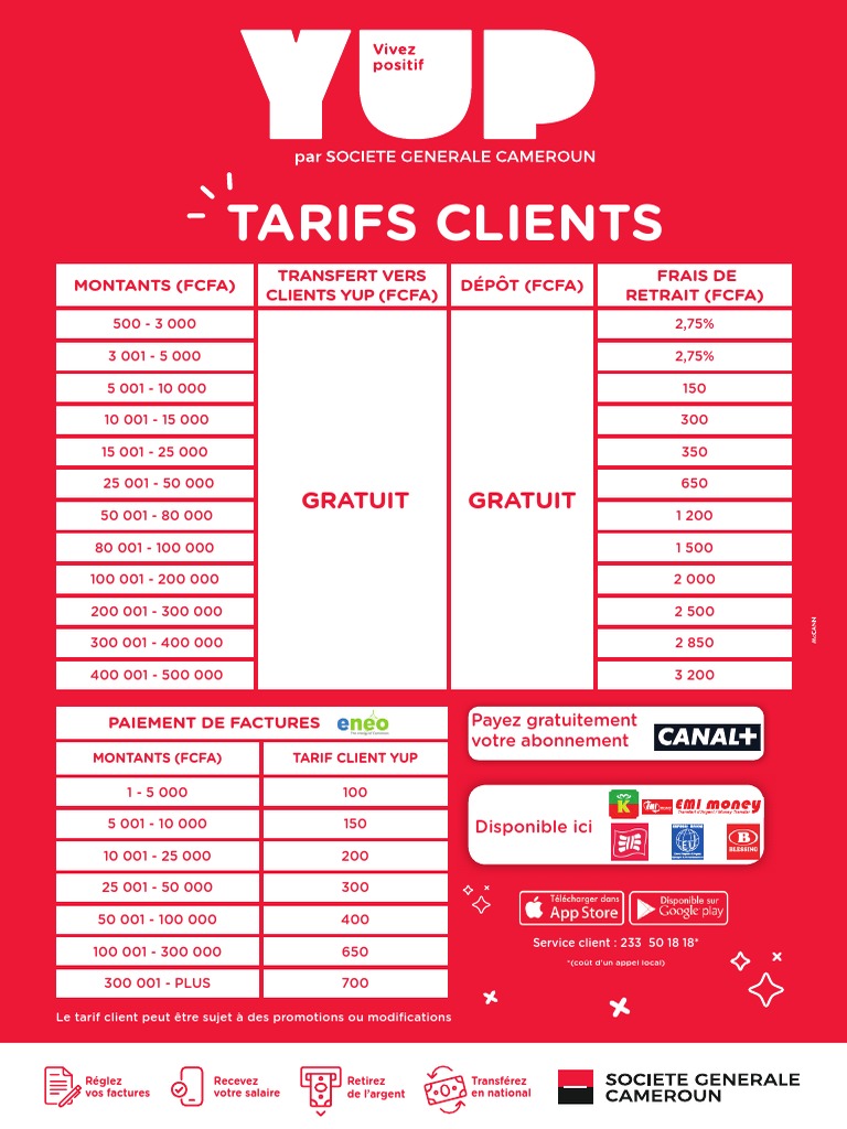 YUP Grille Tarifaire CMR | PDF | Business | Science