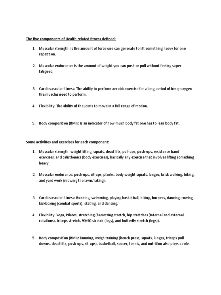 Andrew Gonzalez Graphic Organizer | PDF | Physical Fitness ...