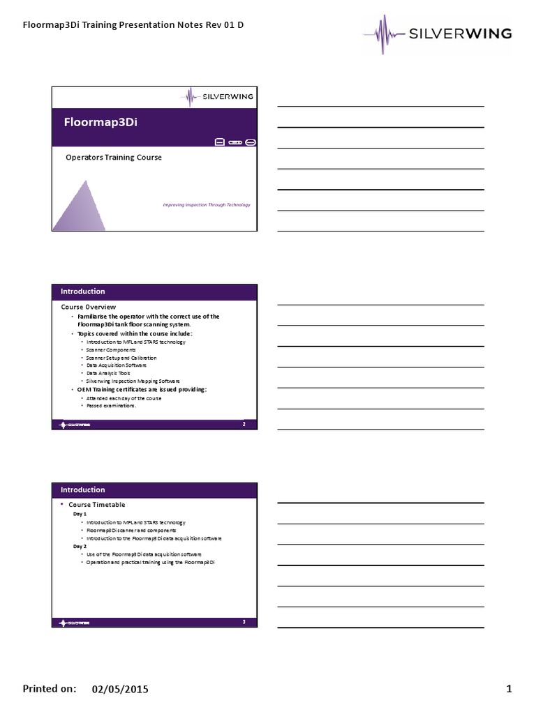 MFL Floormap3Di Training Presentation Rev 01 D | PDF | Magnetism ...
