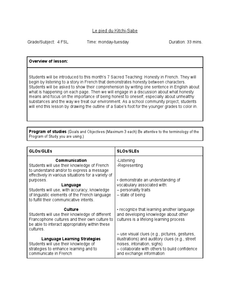 Le Pied Du Kitchi-Sabe | PDF | Reading Comprehension | Cognition