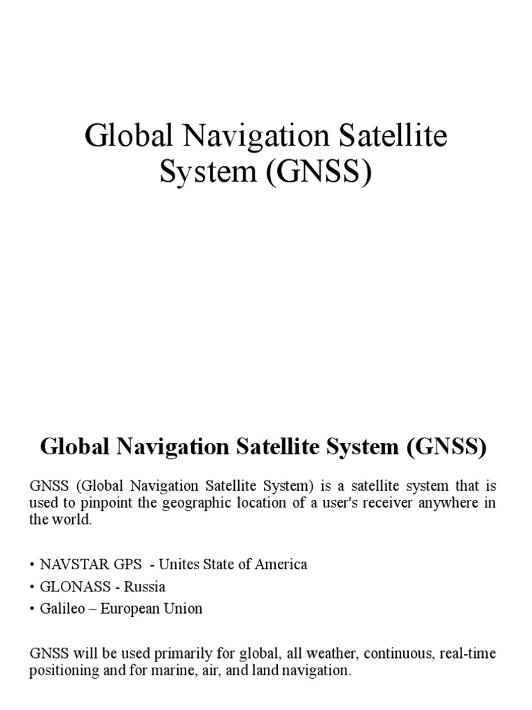 Gps Notes | PDF | Global Positioning System | Scientific Observation